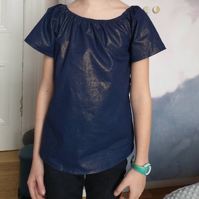 Girls Top Pattern Pdf, Girls Sewing Pattern Pdf, Peasant Top Pattern ...