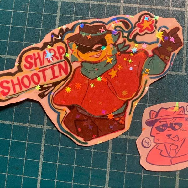 Saw and Gaty Holographic Vinyl Sticker BFDI / BFB / TPOT Water ...