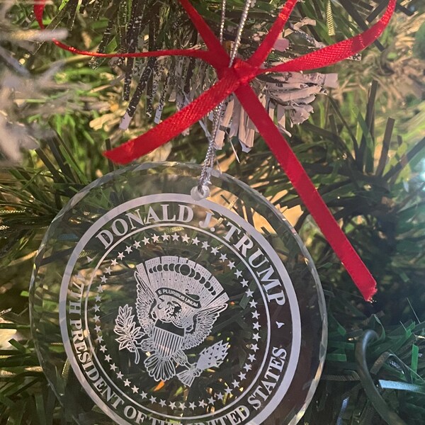 Donald Trump 47th President of the United States Crystal Christmas ...