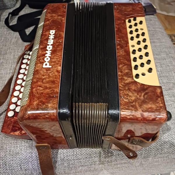 Russian Bayan Kungur 3 Rows 100 Bass, Chromatic Button Accordion ...