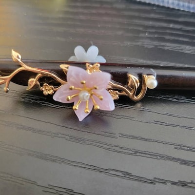 Metal Jade Hair Stick, Hanfu Luxury Hair Pins, Chinese Hair Fork, Pearl ...