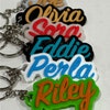 Custom Name Keychains - Personalized 3D Printed Keyring for School and ...