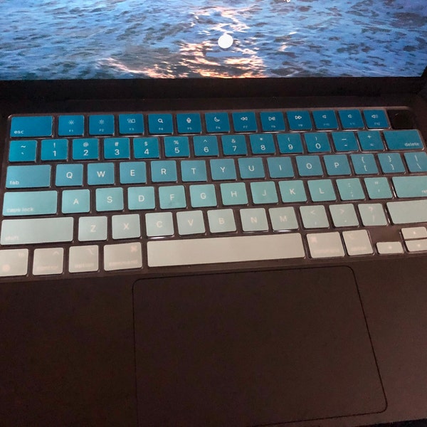 Blue MacBook Keyboard Keys Skin MacBook Keys Stickers MacBook Air 13 ...