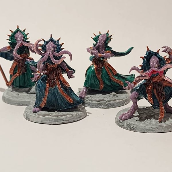 Mind Flayer/brain Flayer/illithid Bundle (4 Minis!) - 32mm RPG ...