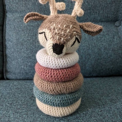 PDF Pattern: Little Deer Stacking Ring Crochet Toy - Etsy