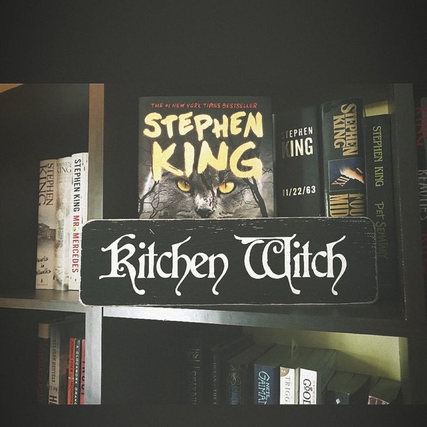 Kitchen Witch Sign, Cottagecore, Goth, Gothic Home, Spooky, Halloween ...
