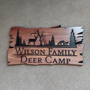 Custom Outdoor Wood Sign Personalized Cabin Camp Decor Welcome - Etsy