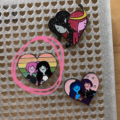 Bubbline Enamel Pin Princess Bubblegum & Marceline, Adventure Time - Etsy