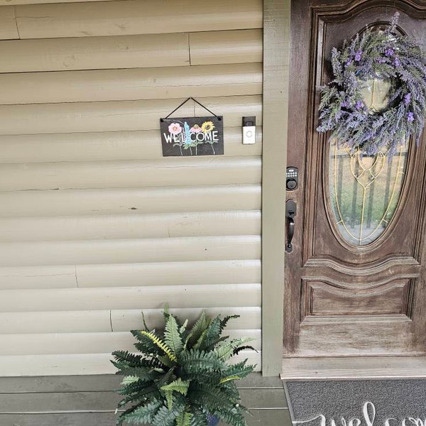 Birdhouse Welcome Sign, Garden Sign, Porch Welcome Sign, Porch Decor ...