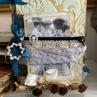 Vintage Christmas Angel, Angel Gift Tag, Mixed Media Angel Tag ...