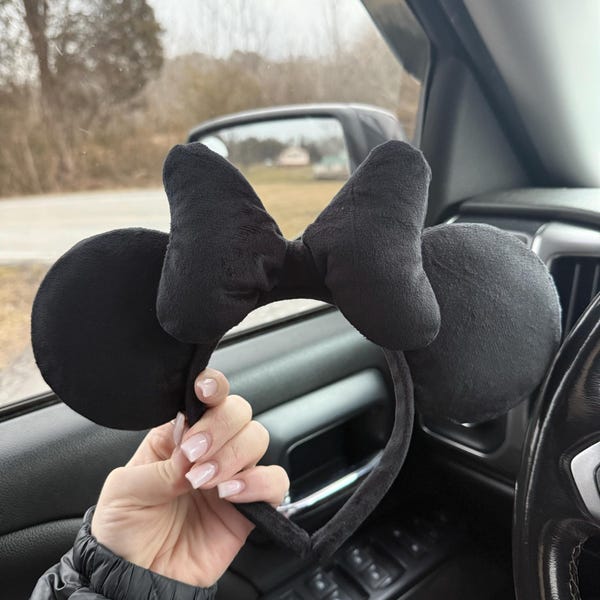 Ice Cream Cone With Sprinkles Mouse Ears Headband Pink Velvet Mouse ...