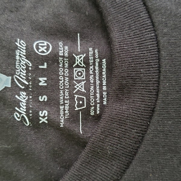 500 Pcs. Tagless Clothing Labels,tagless Labels, Iron on Printed Labels ...