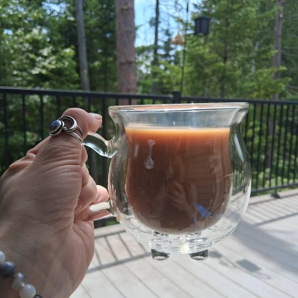 Clear Double Walled Cauldron Mug: Witchy Drinkware, Coffee and Tea Cup ...