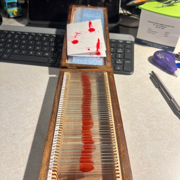 Dexter Blood Slide Box Mahogany - Etsy UK