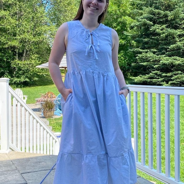 Syd Tie Top PDF Sewing Pattern | Size Inclusive 0-34 | Beginner ...