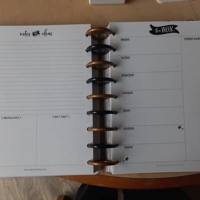 TO DO List for Discbound Planners, CLASSIC Font, Mini, Happy Planner ...