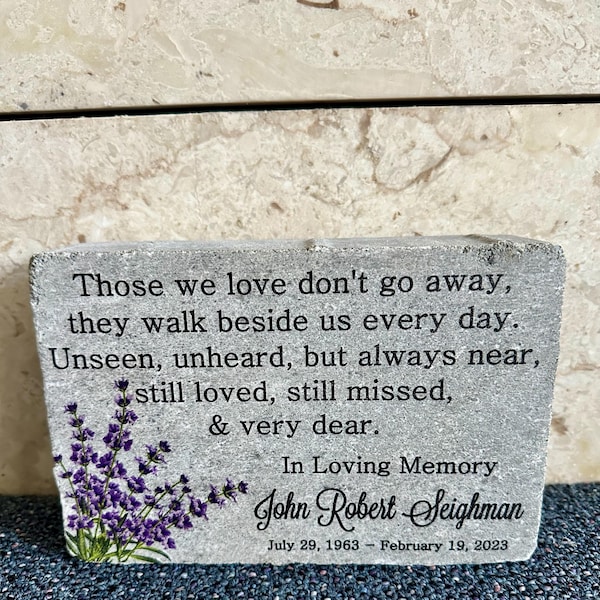 6x9 Memorial Stone. Dandelion Music Notes Remembrance Indoor or Outdoor ...
