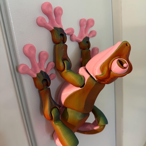 3D Printed Articulated Frog Fidget Toy: Build Your Own Family - Etsy
