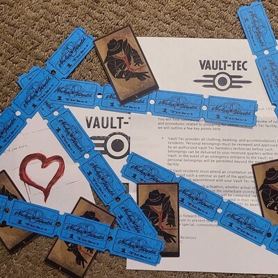 Un-official Handmade Fallout 4 Nuka World Arcade Tickets - Etsy