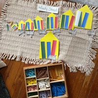 Montessori Bead Houses | Printable Primary Math Activity | Early Math ...