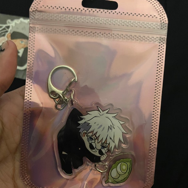 JJK Gojo Acrylic Keychain Charm - Etsy