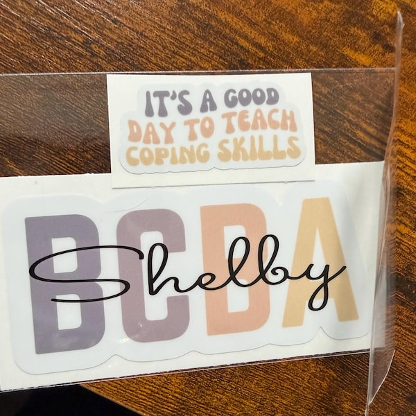 BCBA Behavior Analyst Sticker/personalized Sticker/aba Gift/aba ...