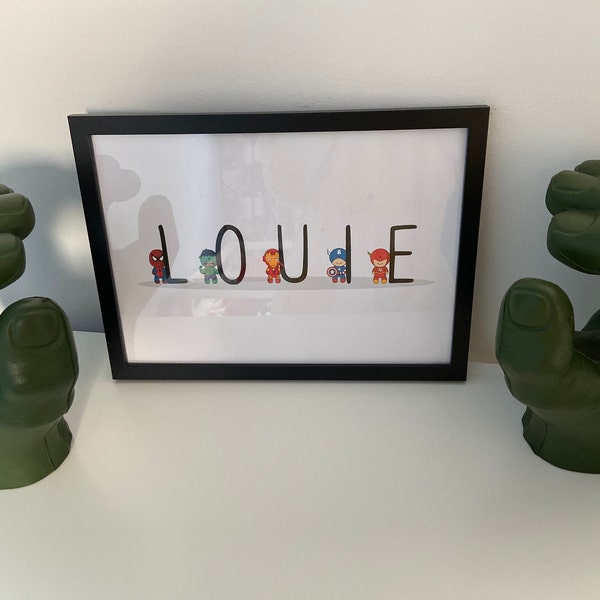 Superhero Personalised Birthday Card, Boys Birthday Card, Girls ...