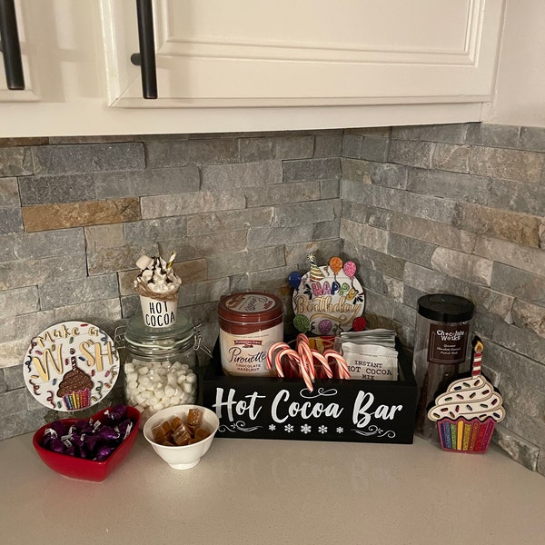 Hot Cocoa Mug Topper, Hot Chocolate Mug Topper, Fall Mug Topper, Faux ...