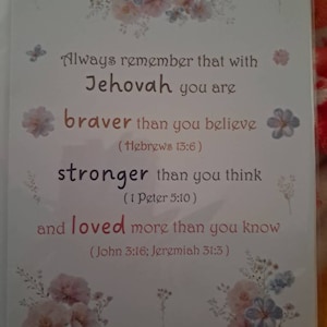 JW Friendship Card I Thank Jehovah for Friends Like You Jehovah's ...