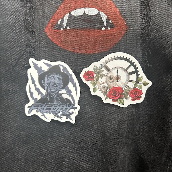 Hand Painted Gothic Patches, Band Patches, Custom Patches - Iron on ...