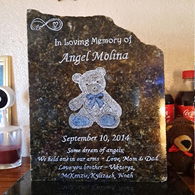 Adult and Infant Memorial Stones / Infant Grave Markers / Baby ...