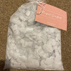 Crisp White Biodegradable Confetti Party Confetti Perfect for Classic ...