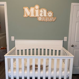 Name Letters for Nursery, Wooden Letters, Name Sign, Baby Shower Decor ...