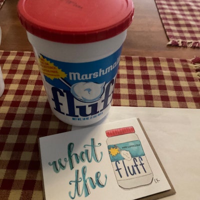 Eileen Graphics What the Fluff Greeting Card Made in - Etsy