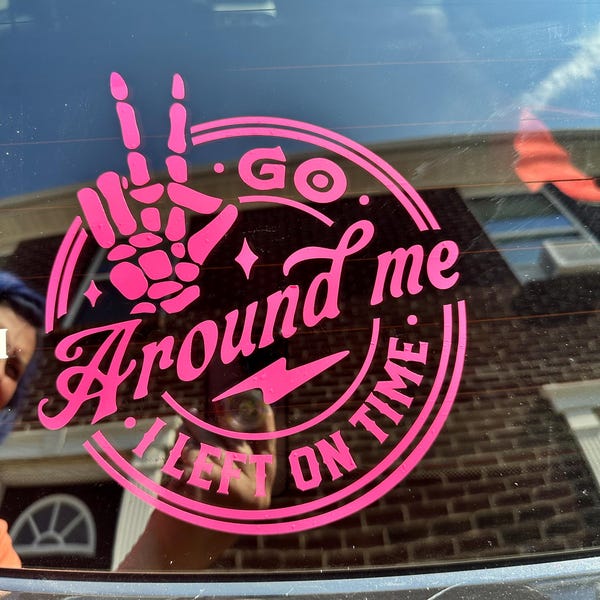 Stick Figure Flipping off Vinyl Decal - Etsy