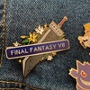 Final Fantasy VII Enamel Pin : FFVII Buster Sword Cloud Aerith Tifa FF7 ...
