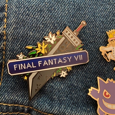 Final Fantasy VII Enamel Pin : FFVII Buster Sword Cloud Aerith Tifa FF7 ...