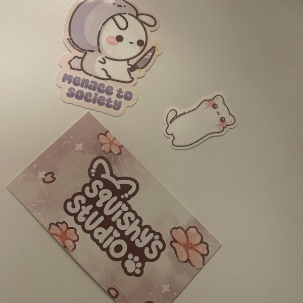 Please Handle With Love FRAGILE Sticker | Cat Meme Stickers | Kawaii ...