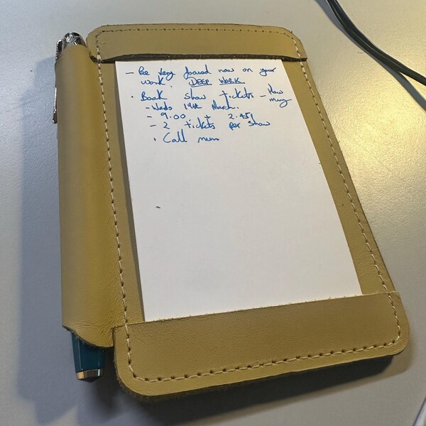 Personalized Note Card Holder, 3x5 Index Card Holder, Leather Index ...