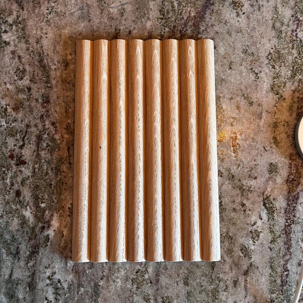 Oak Fluted Wood Wall Panel: DIY Reeded Accent Wall - Etsy