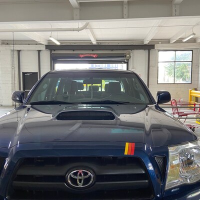 Many Colors & Sizes Retro Racing Stripes Rainbow Vinyl Die Cut Decal ...