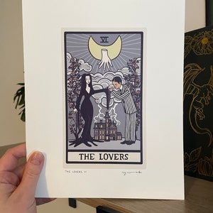 The Devil XV Tarot Card Art 5x7 Art Print Hand-cut and | Etsy