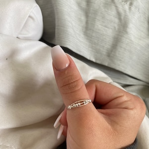 Pure Sterling Silver Fidget Ring Spinner / Meditation Ring / Calming ...