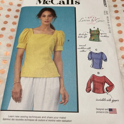 Vogue Sewing Pattern for Womens Pants, Wide Leg Pants, Cropped Pants ...