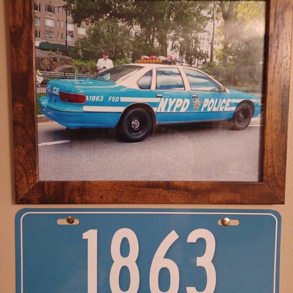 NYPD Police Academy Memorial License Plate , Customizable 6"x12" .032 ...