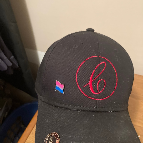 BISEXUAL (LGBTQ) Pride Flag Silver-back Pin Badge for Lapels, Shirts ...