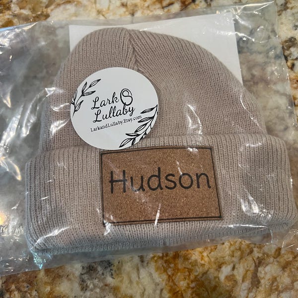 Personalize Baby Beanie With Name Custom Newborn Hat Kids Youth Child ...