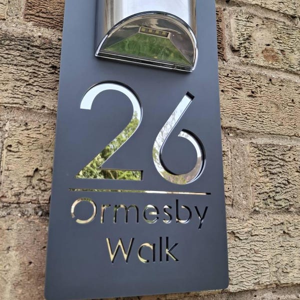 K Smart Sign | Bellissima H2 | Laser Cut Matt White & Copper Mirror ...