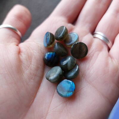 Labradorite Round, Labradorite Round Cabochon, Labradorite Lot, Loose ...