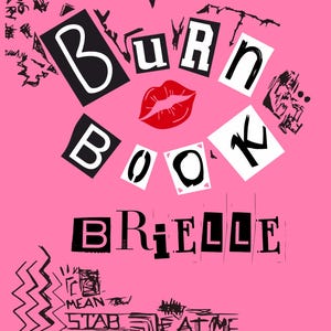 Editable Burn Book Canva Template | Burn Book Custom, Burn Book Cover ...